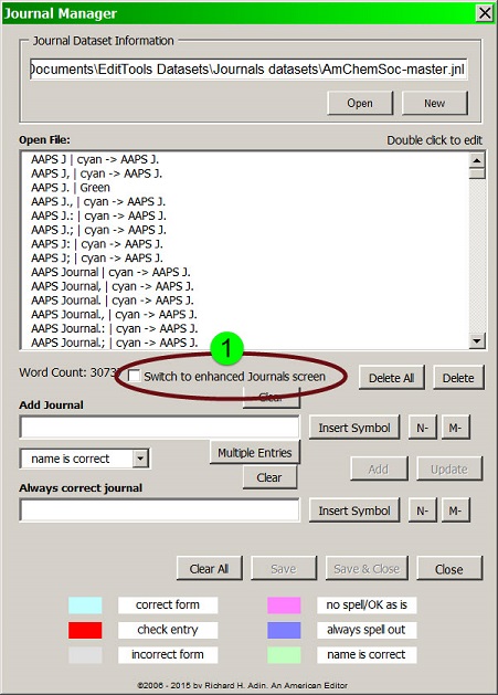 Edittools: The Journals Macro